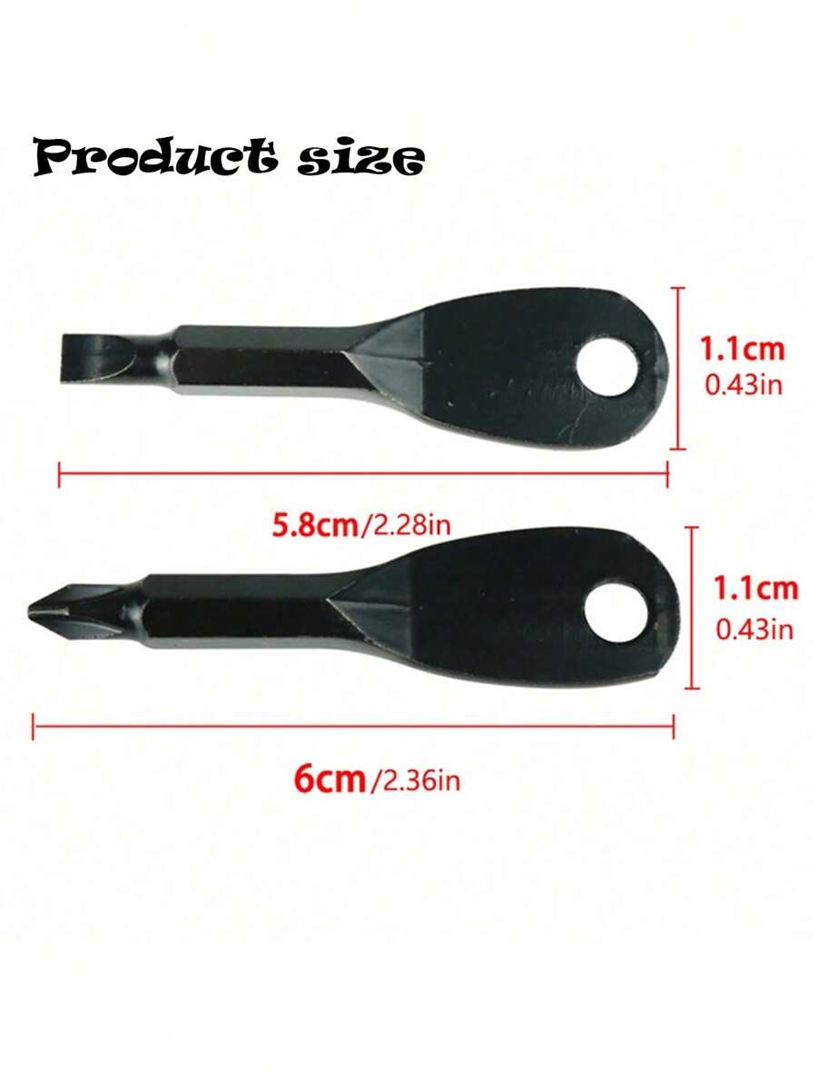2pcs Customized Portable Phillips Screwdriver And Slotted Screwdriver ...
