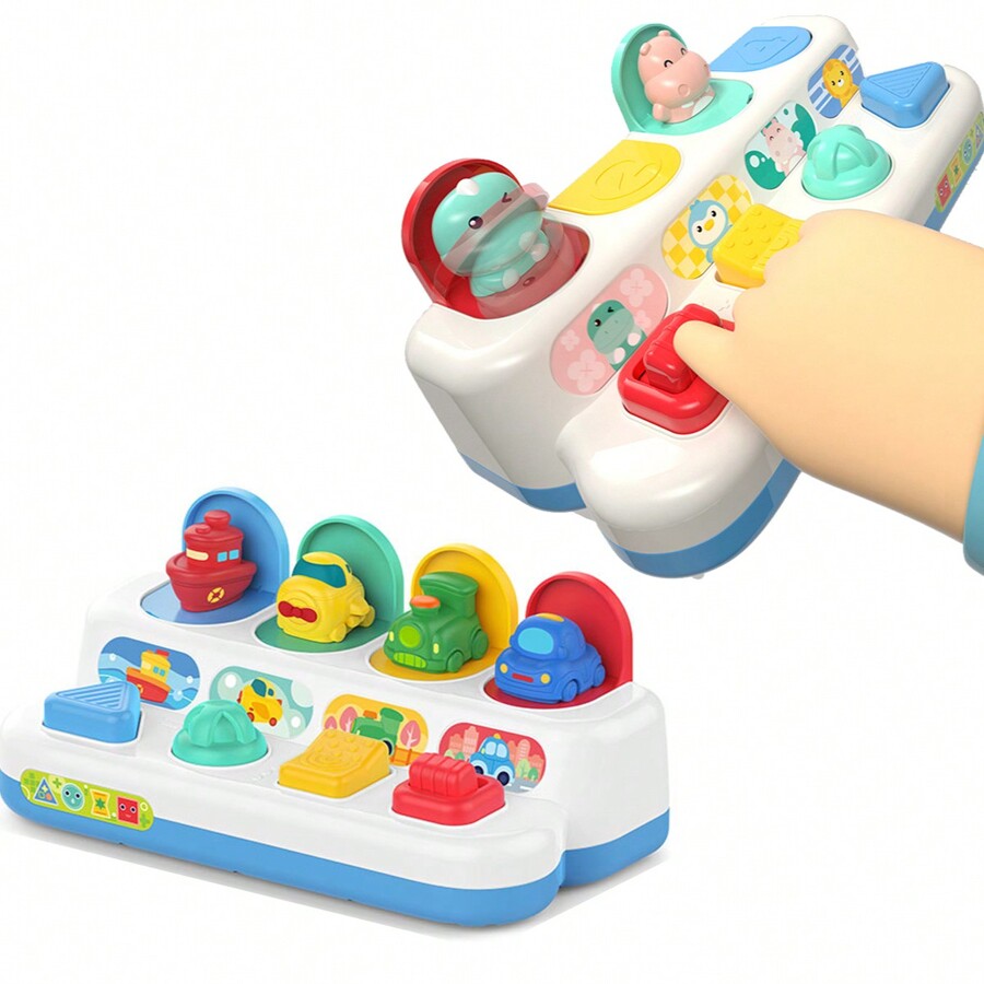 Cause-And-Effect Toy – Developmental Toy With Buttons & Colors, Pop-Up ...