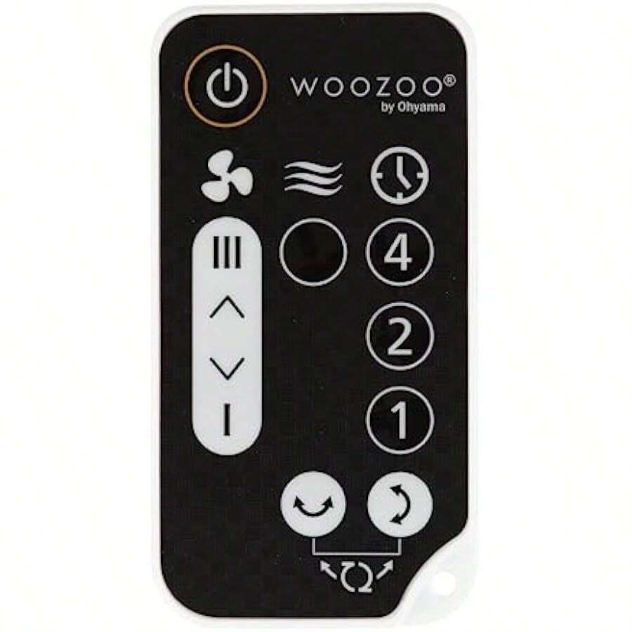 Woozoo Table Fan 30㎡ 5 Speeds Remote Control Silent White Multidirection Oscillation Air ...