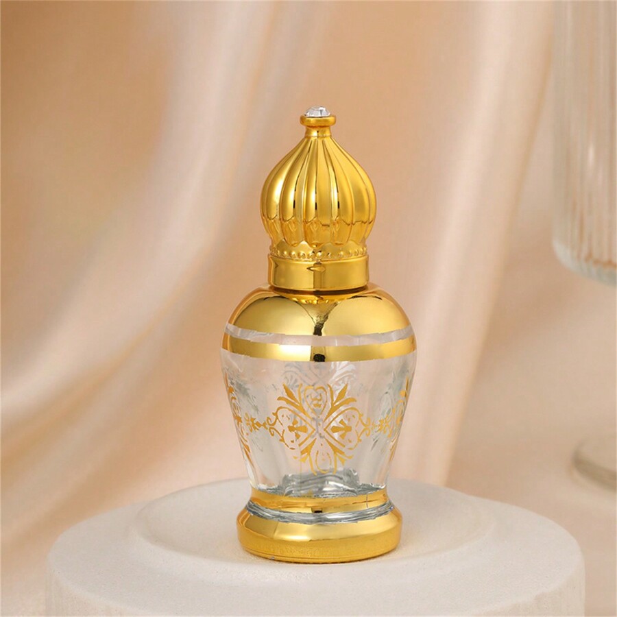 12ML Essentiële Olie Bal Fles Met Goud Galvaniserende UV Scheidingsfles ...