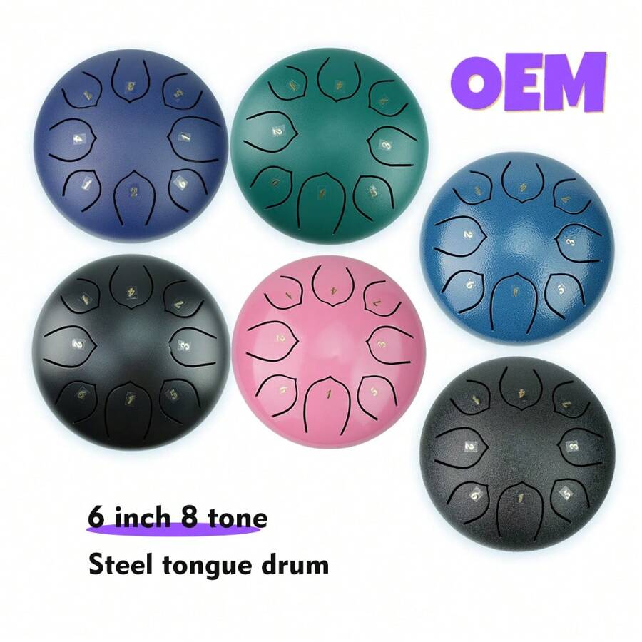 6 Inch & 8 Note Airy Drum Musical Instrument, Beginners & Professional ...