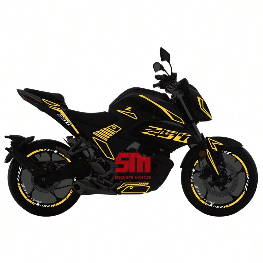 Kit Stickers Italika 250z Reflective Stickers For Lids And Rims For ...