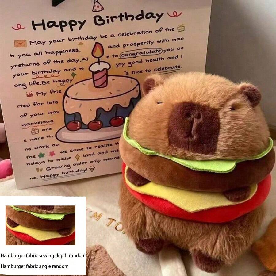 1pc Capybara Plush Doll, Cute Stuffed Hippo Doll, Gifts For Holidays ...