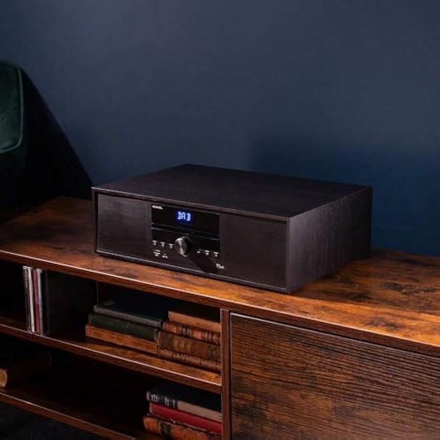 Roxel Noir All-In-One Micro Hi-Fi System Compact CD Player DAB FM ...