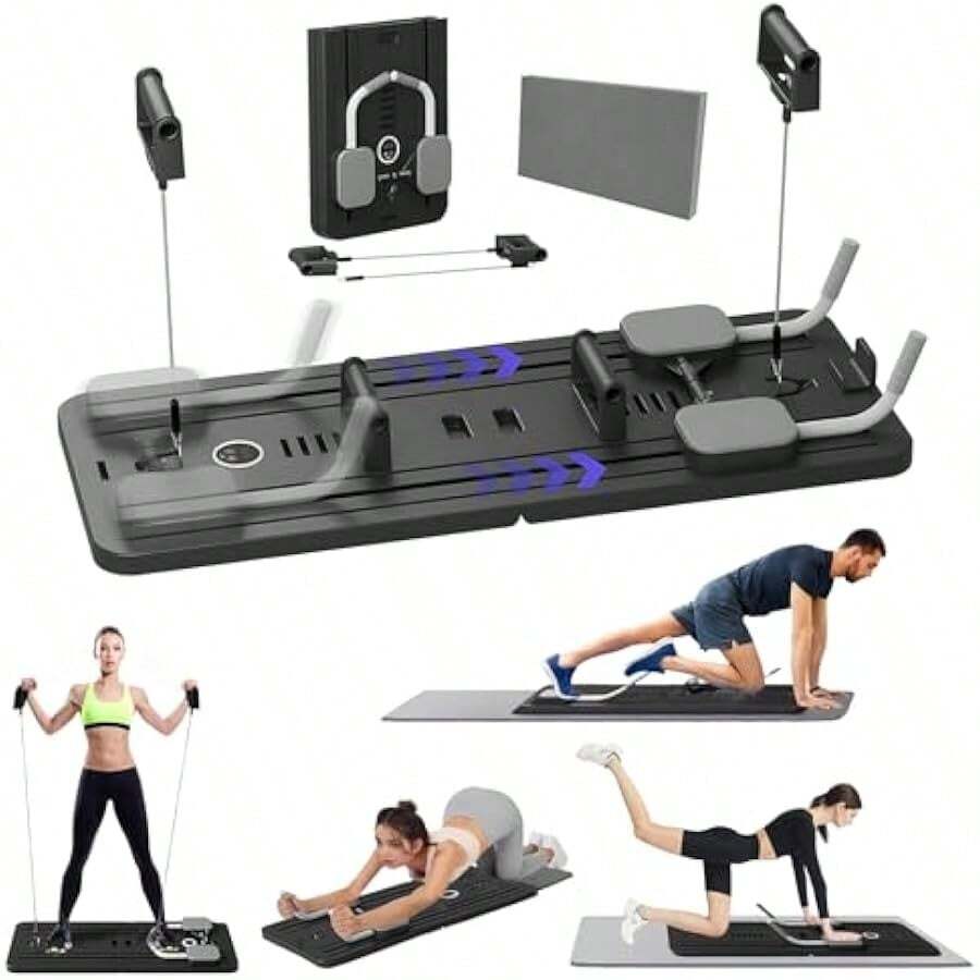 ARAER Upgraded Ab Roller Wheel Elbow Support Automatic Rebound Core ...