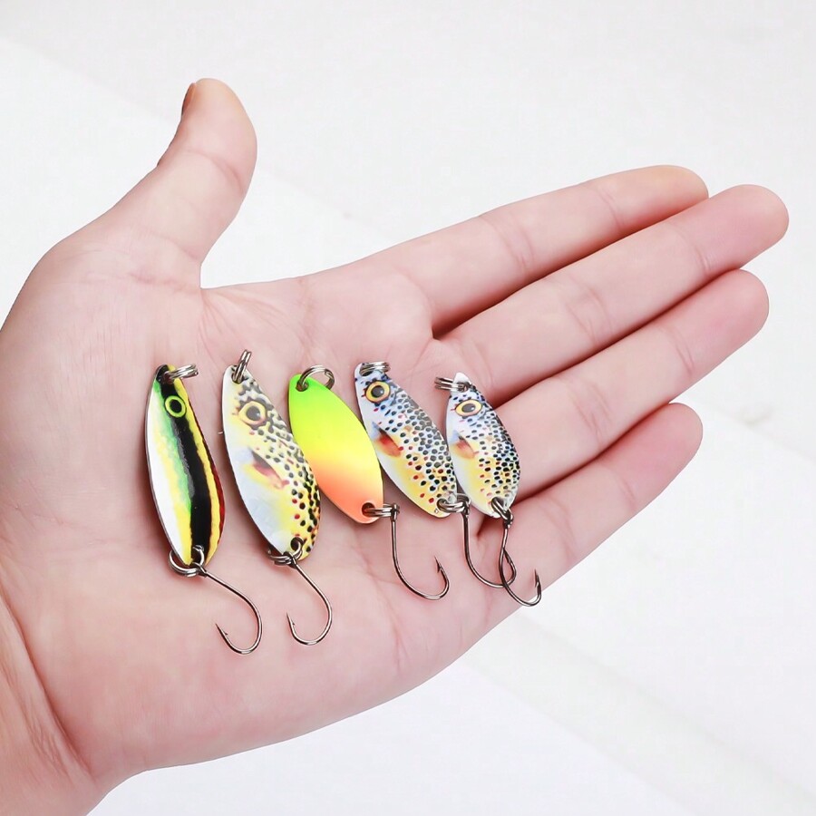 FTK 2.5g 3.5g 5g Metal Spinner Bait Casting Spoon Shape Ultralight ...