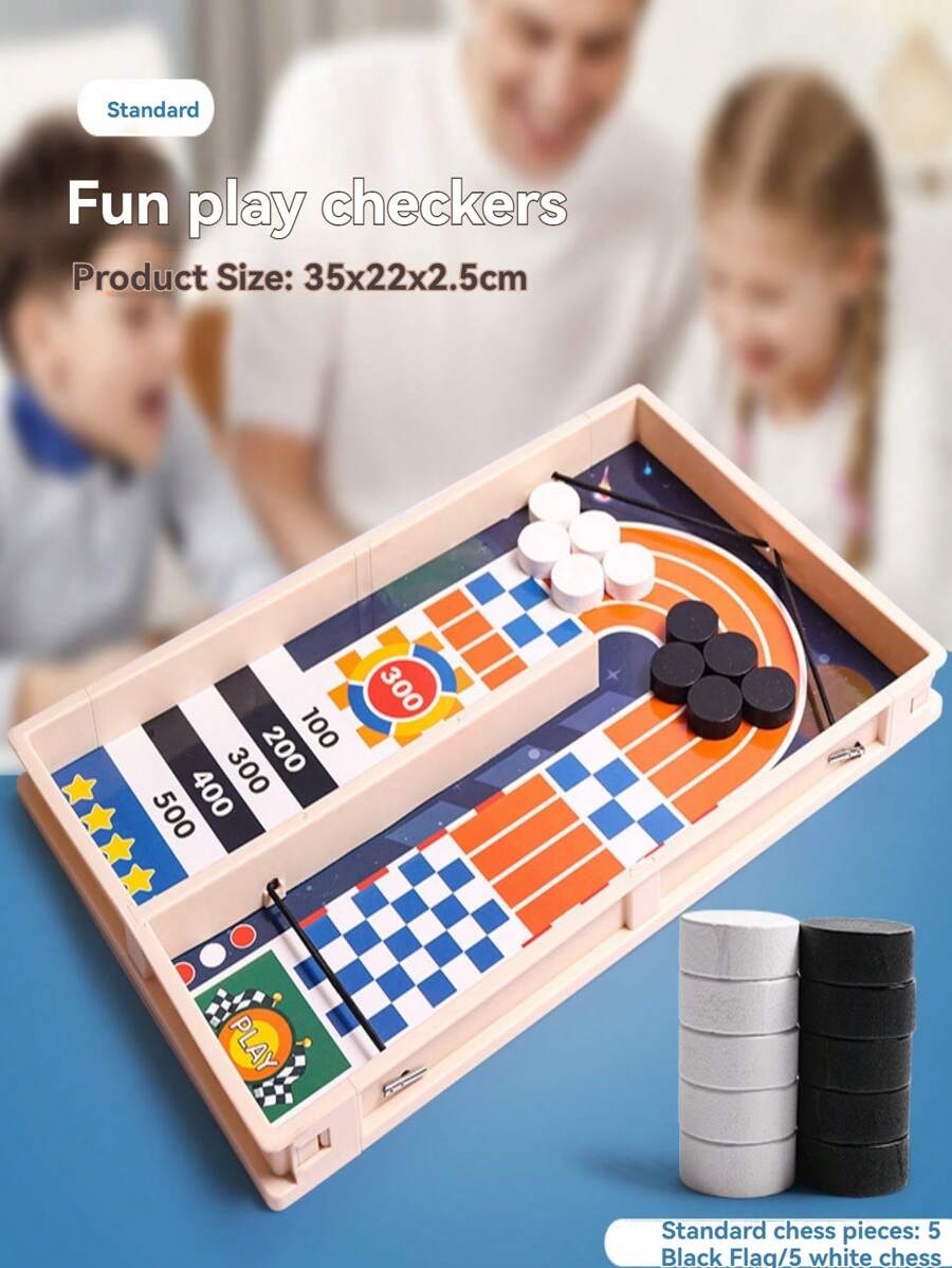 Wooden Knocking Hitting Checkers Game, Interactive Parent-Child Desktop ...