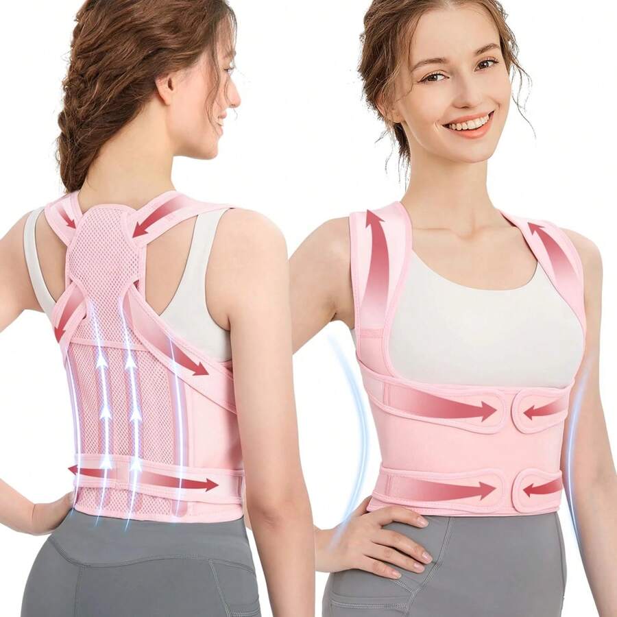 Back Brace Posture Corrector For Women And Men, Shoulder Straightener, Adjustable Full Back ...