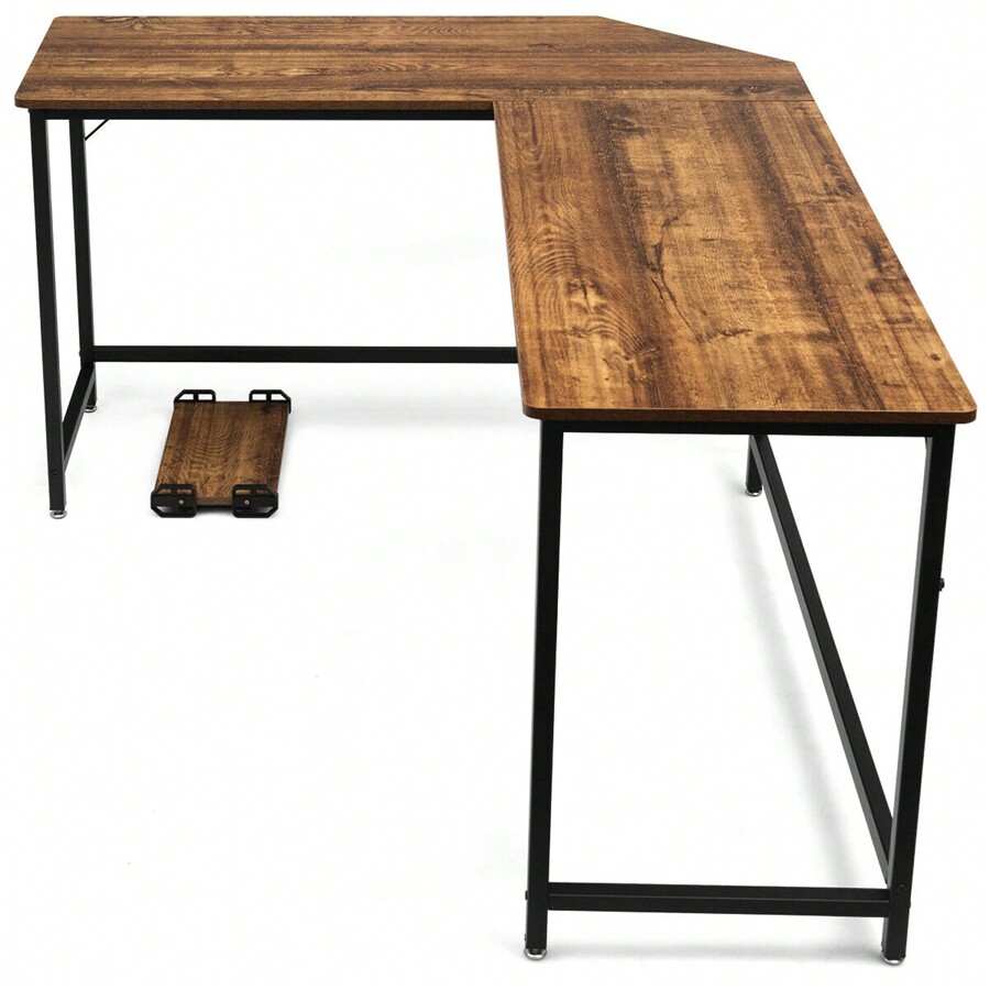 L-Shaped Computer Desk Corner Workstation Study Gaming Table Home ...