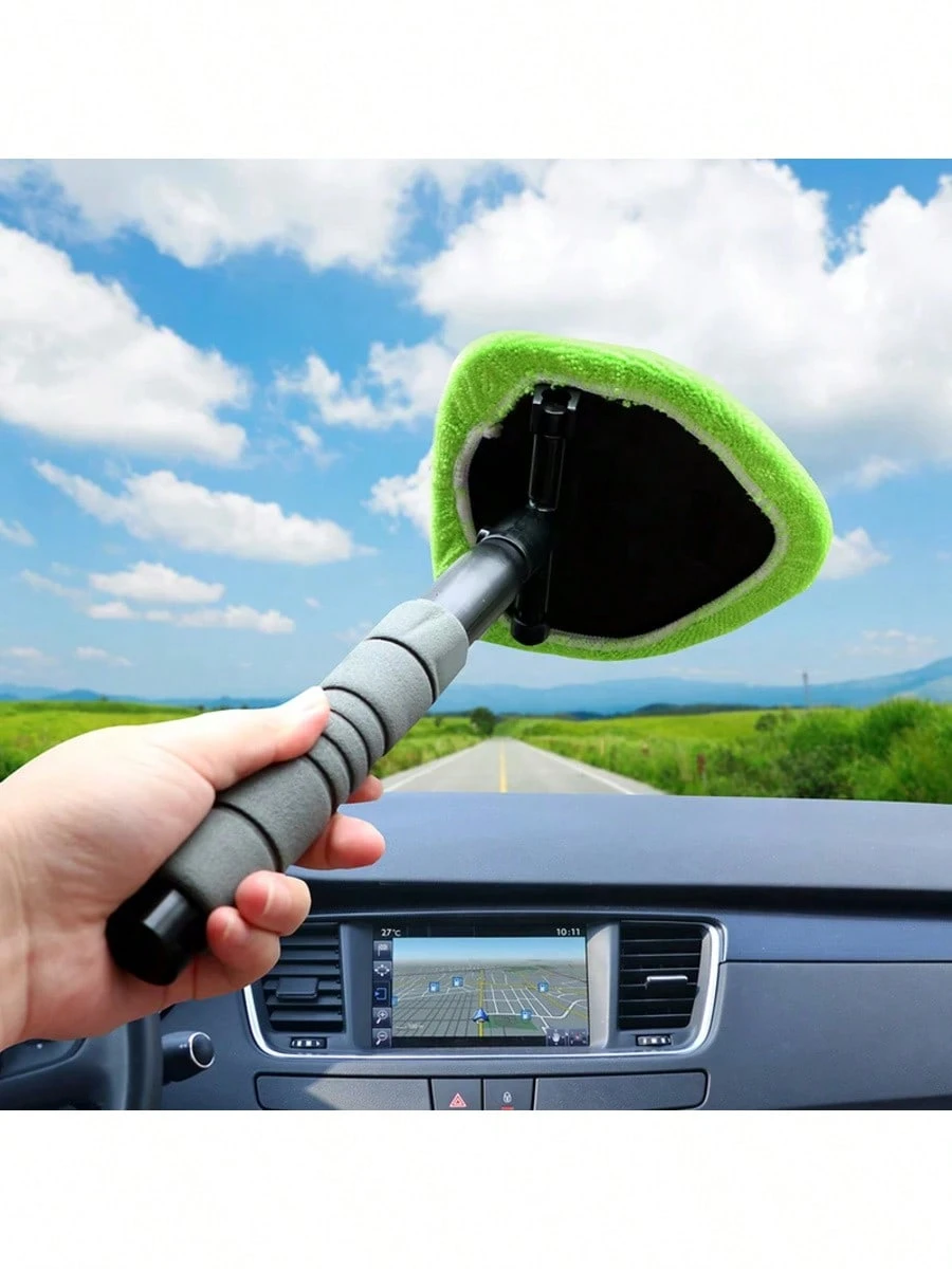 Car Windshield Cleaning Brush Microfiber Telescopic Window Glass ...