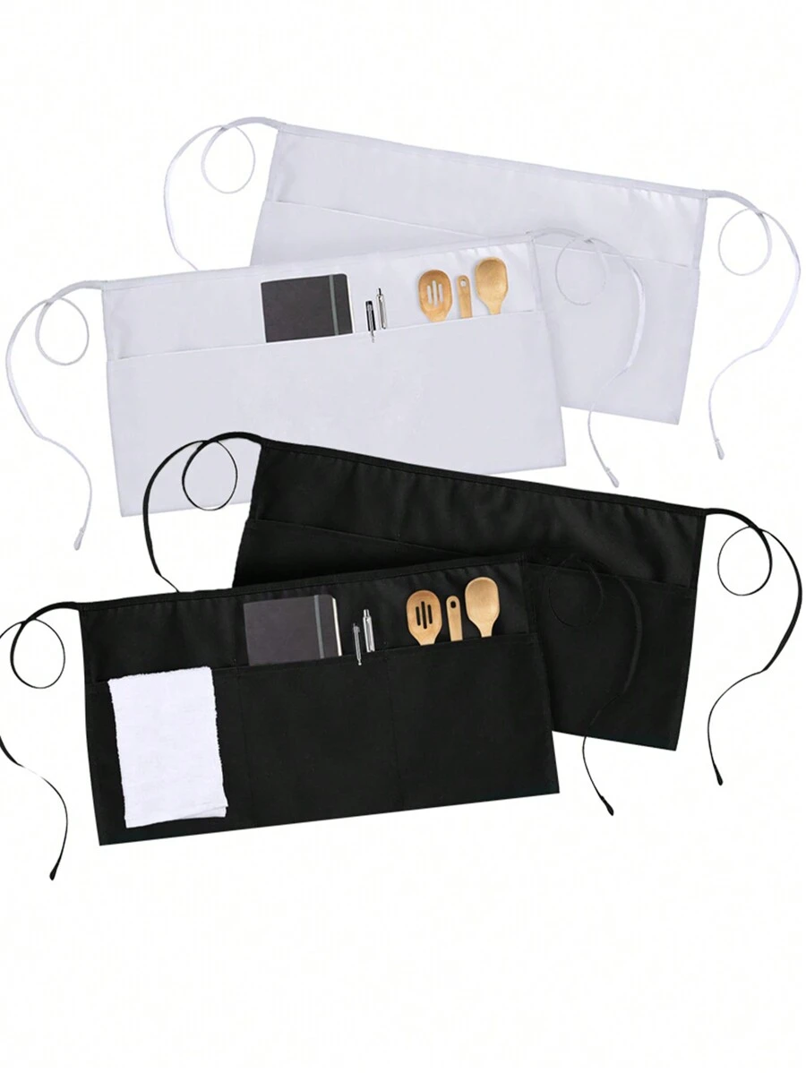 1pc Bar Half Waist Apron, Waterproof & Oil Resistant, For Kitchen ...