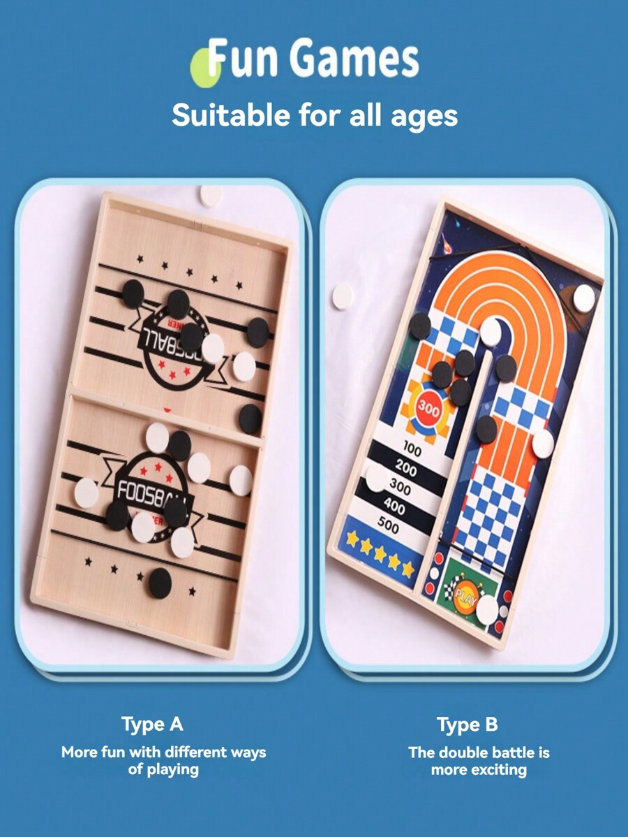 Wooden Knocking Hitting Checkers Game, Interactive Parent-Child Desktop ...