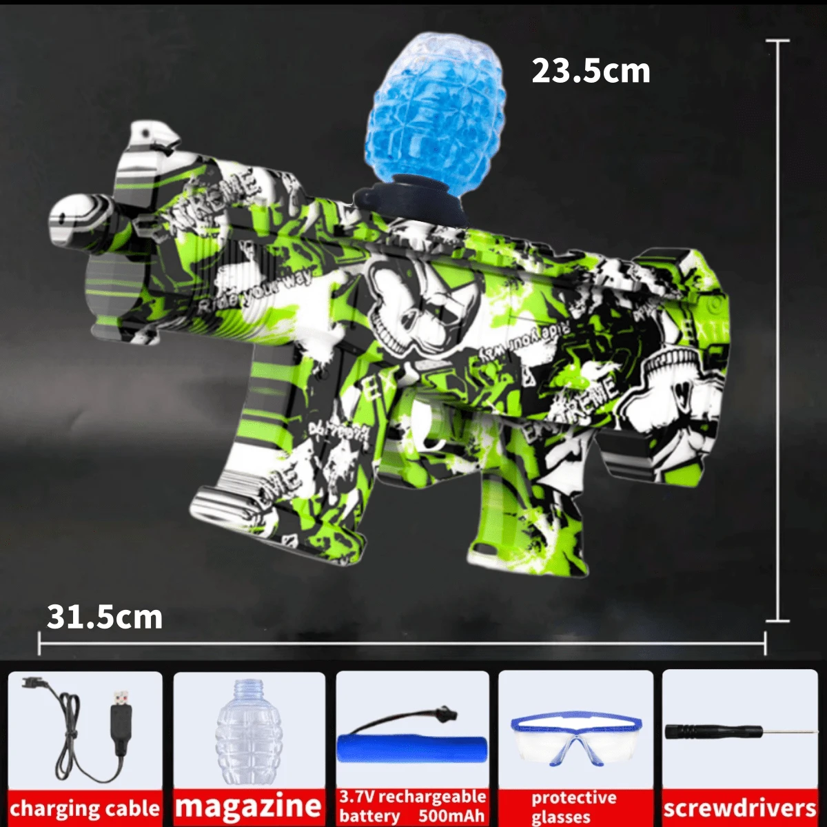 [USB Rechargeable Automatic Water Balloon Gun Shooting Toy] Electric ...