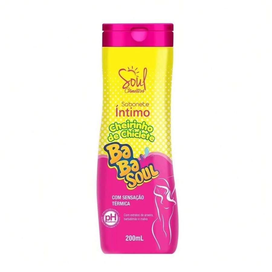 Sabonete Íntimo Cheirinho de Chiclete Babasoul Soul Cosméticos 200ml ...
