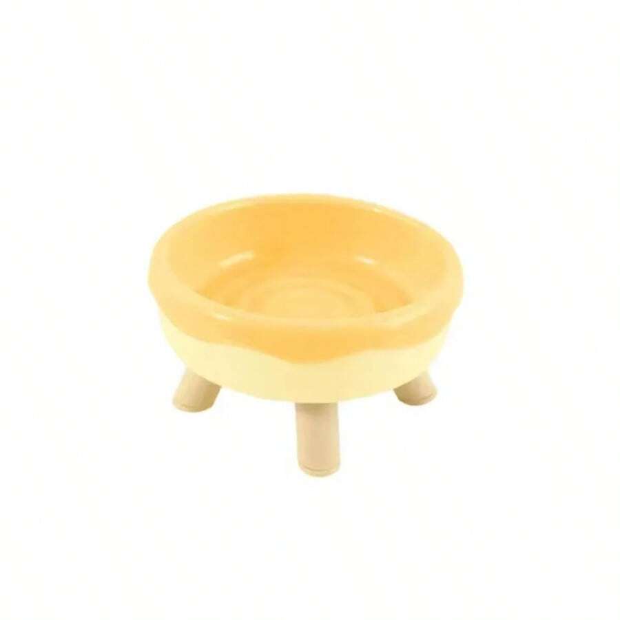 Plastic Cat Bowls In Donut Shape, 4 Corners, Anti-Neck, With Elevated ...