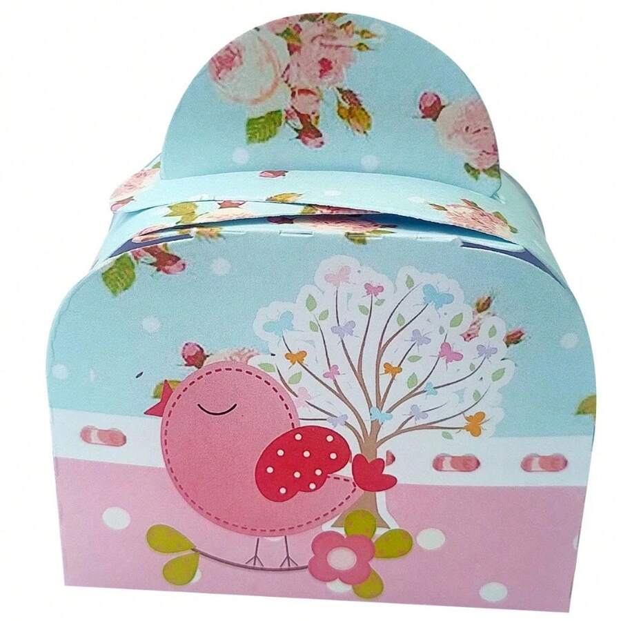 20 Pink And Blue Garden Theme Boxes Without Personalization for Sale ...