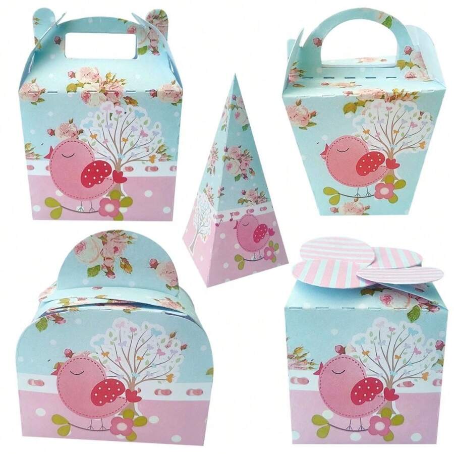 20 Pink And Blue Garden Theme Boxes Without Personalization for Sale ...