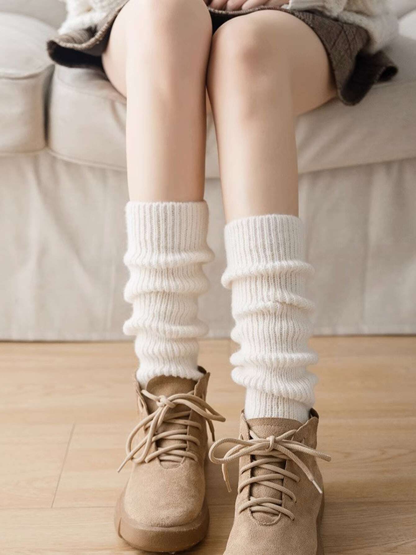 1 Pair Women' Leg Covers, Pile Socks, Thermal Covers, Leg Warmers ...