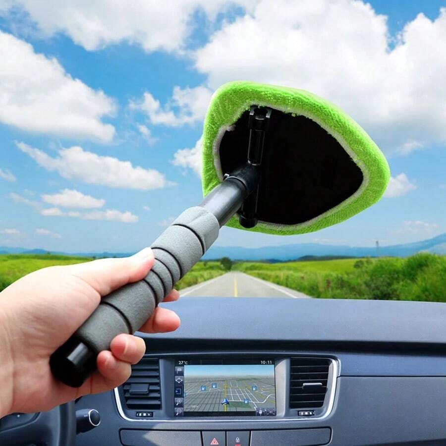 Car Windshield Cleaning Brush Microfiber Telescopic Window Glass ...