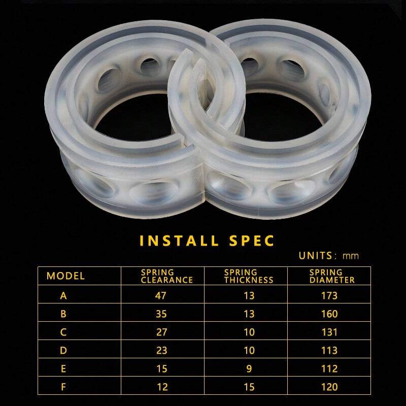 2Pcs Car Buffer Shock Absorber Car Spring Buffers Coil Urethane Rubber ...