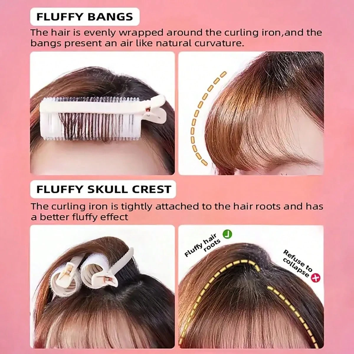 Manual Curling Iron, Heatless Wave Curler, New Model Curling Wand With ...