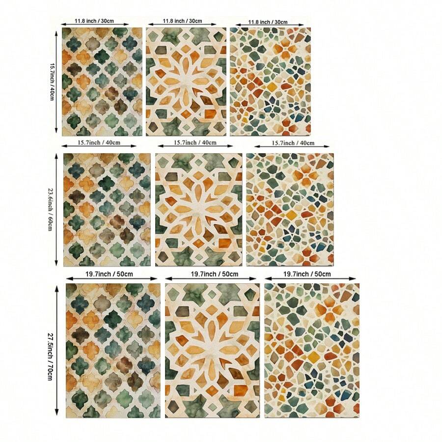 3pcs/Set Alhambra Inspired Print Posters,Rama Wall Arts, Arabic Decor ...