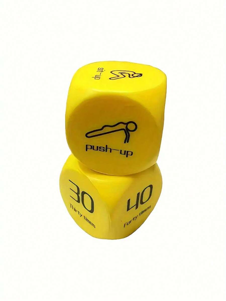 2pcs Fitness Dice Set For Group & Individual Workouts - Fun Activity ...