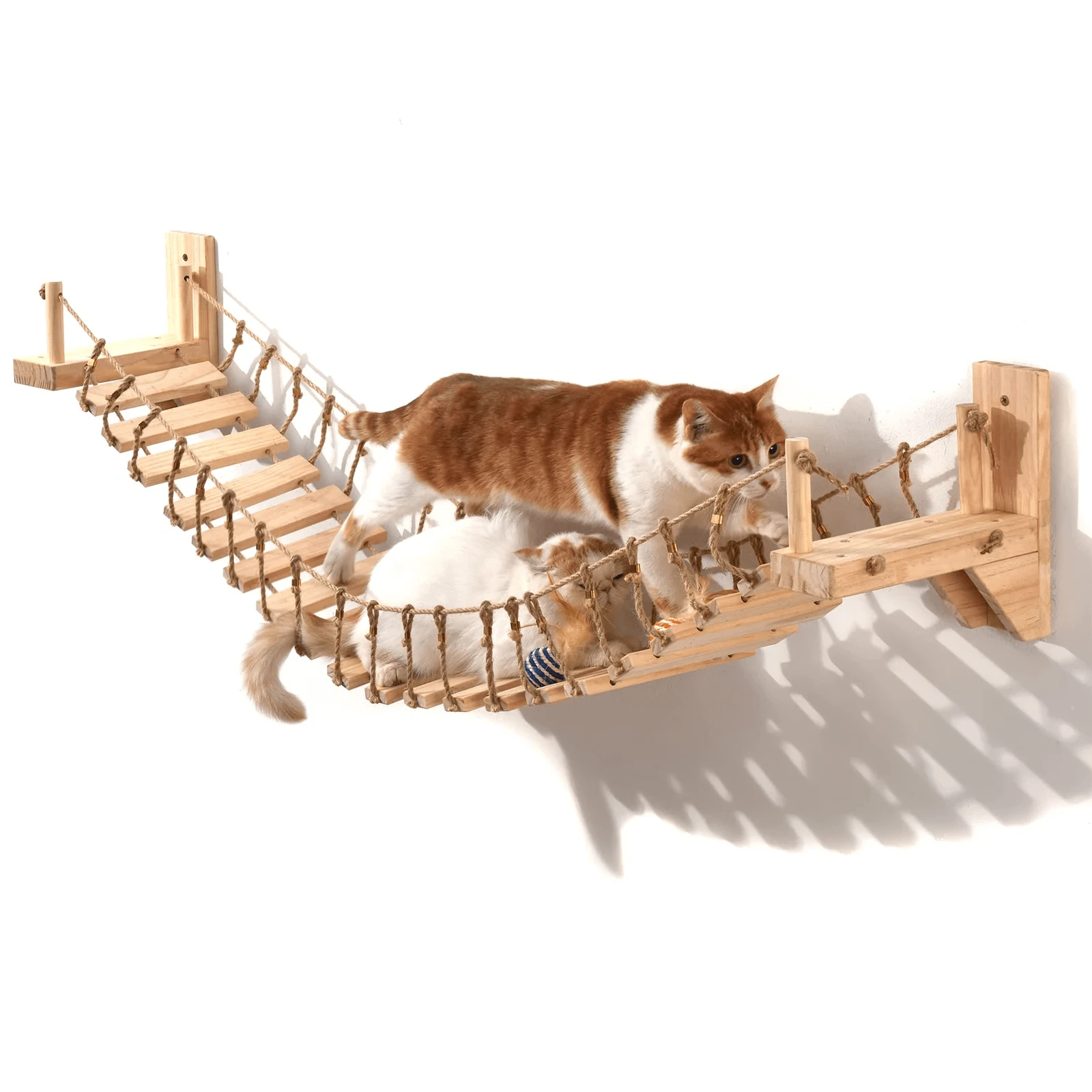 100cm Cat Wall Suspension Bridge, Indoor Cat Wall Shelf, Heavy Duty Cat ...