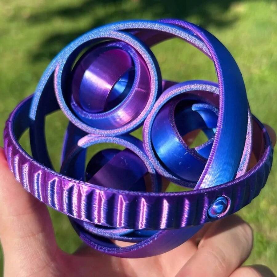 Print-In-Place Rotating Fidget 3D Printing Stress Relief Toy | SHEIN ...