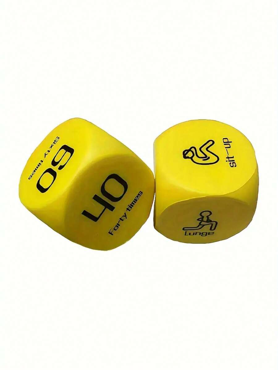 2pcs Fitness Dice Set For Group & Individual Workouts - Fun Activity ...