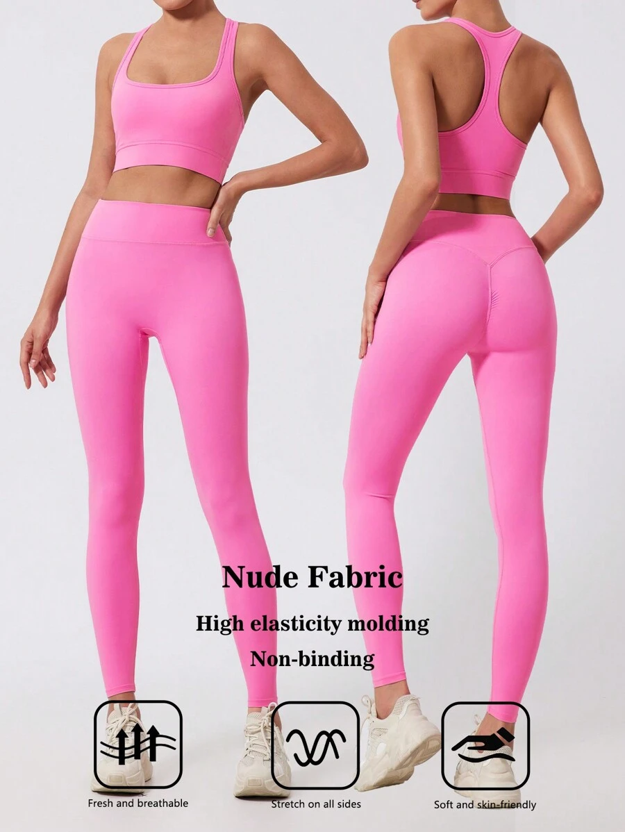 2 Pieces Spring And Summer Models Sports Running Bottoms GYM Workout ...