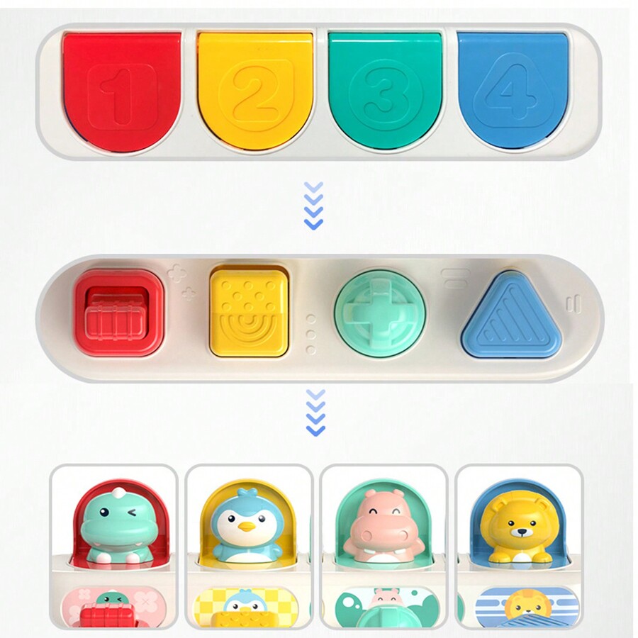 Cause-And-Effect Toy – Developmental Toy With Buttons & Colors, Pop-Up ...