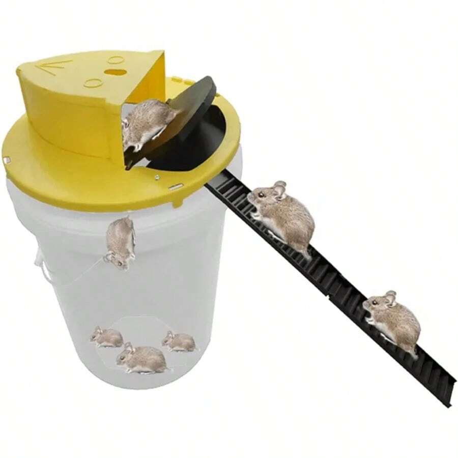 Intelligent Pitfall Mouse Catcher Trap Bucket Automatic Reset Flipping ... Intelligent Pitfall Mouse Catcher Trap Bucket Automatic Reset Flipping ...