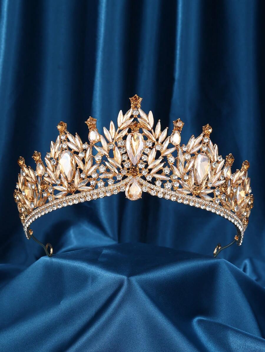 Princess Crown Birthday Queen Crown Champagne Gold Crowns For Women ...