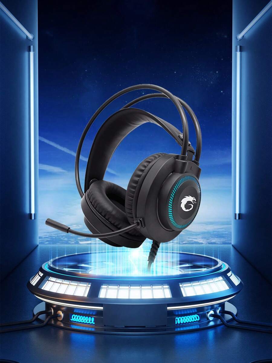 Wired Head Wearing Headset 3D Stereo Sound Adaptive Suspension Head ...