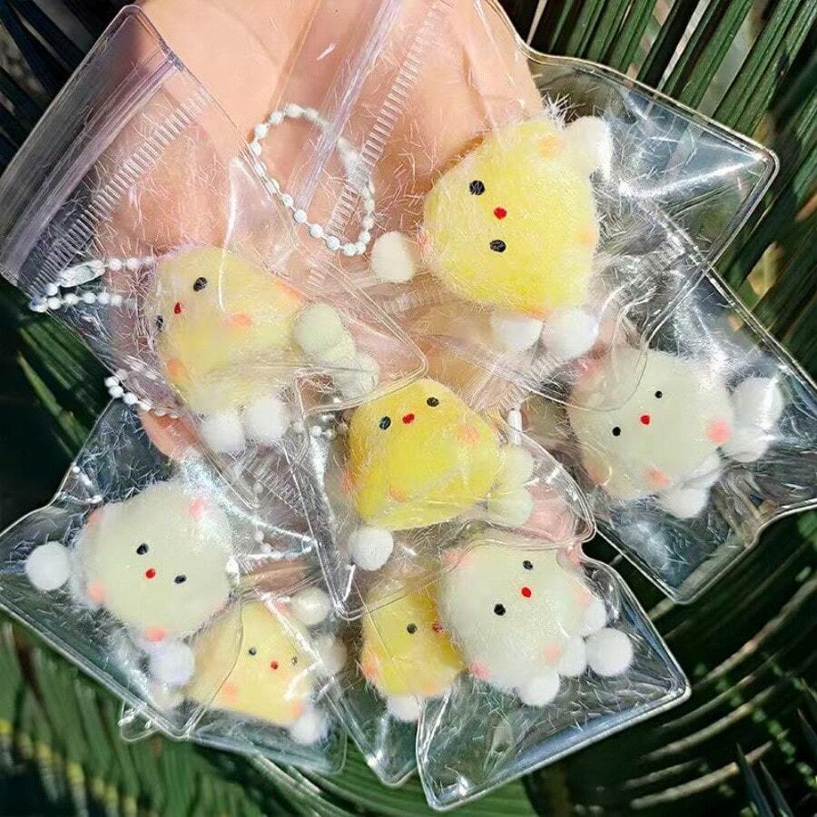 Adorable Yellow Chick Stress Relief Squeeze Toy, Squishy Soft Squeezing ...