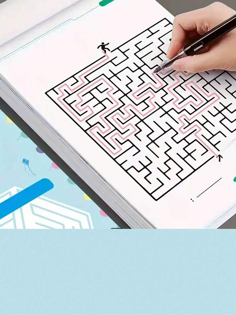 192 Pattern Maze Training Book, Student Development Attention Game Maze ...