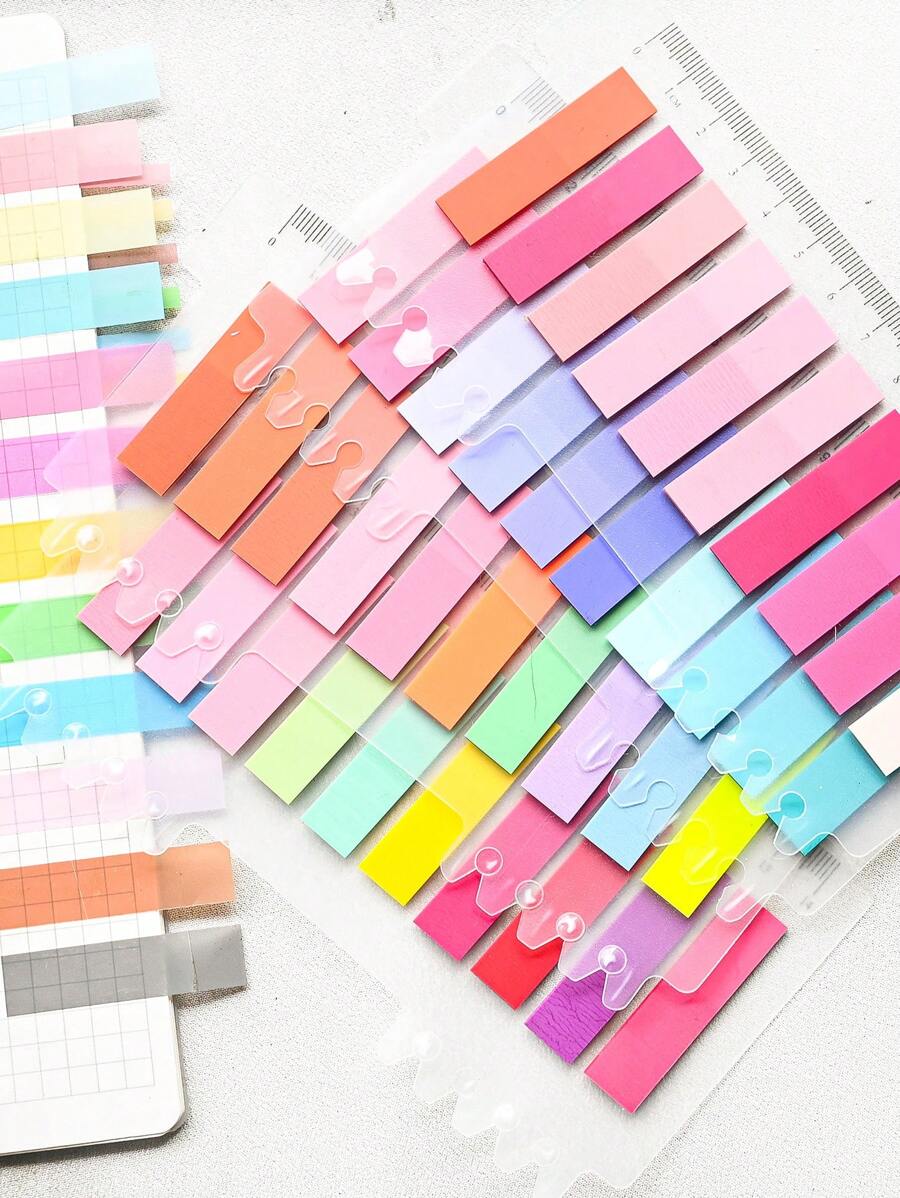 800 Sheets 1 Package PET Sticky Notes 200 Sheets Per Type Of Index ...