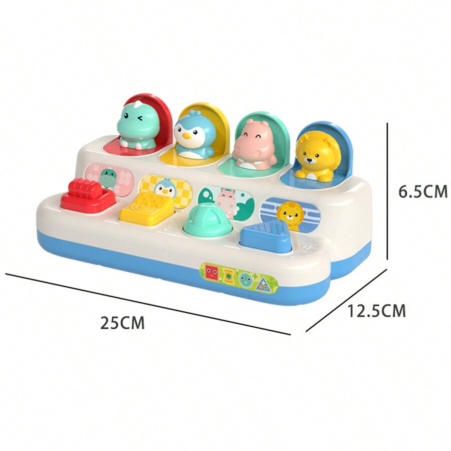 Cause-And-Effect Toy – Developmental Toy With Buttons & Colors, Pop-Up ...