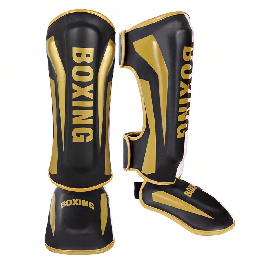 ASTSTAND Adult Muay Thai Kickboxing Shin Guards Leg Protectors ...