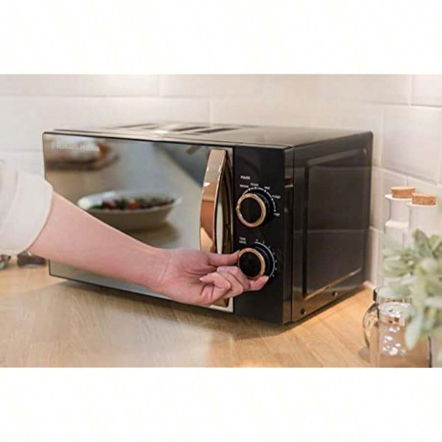 Russell Hobbs RHM1727RG 17 Litre 700 W Rose Gold Solo Microwave With 5 ...