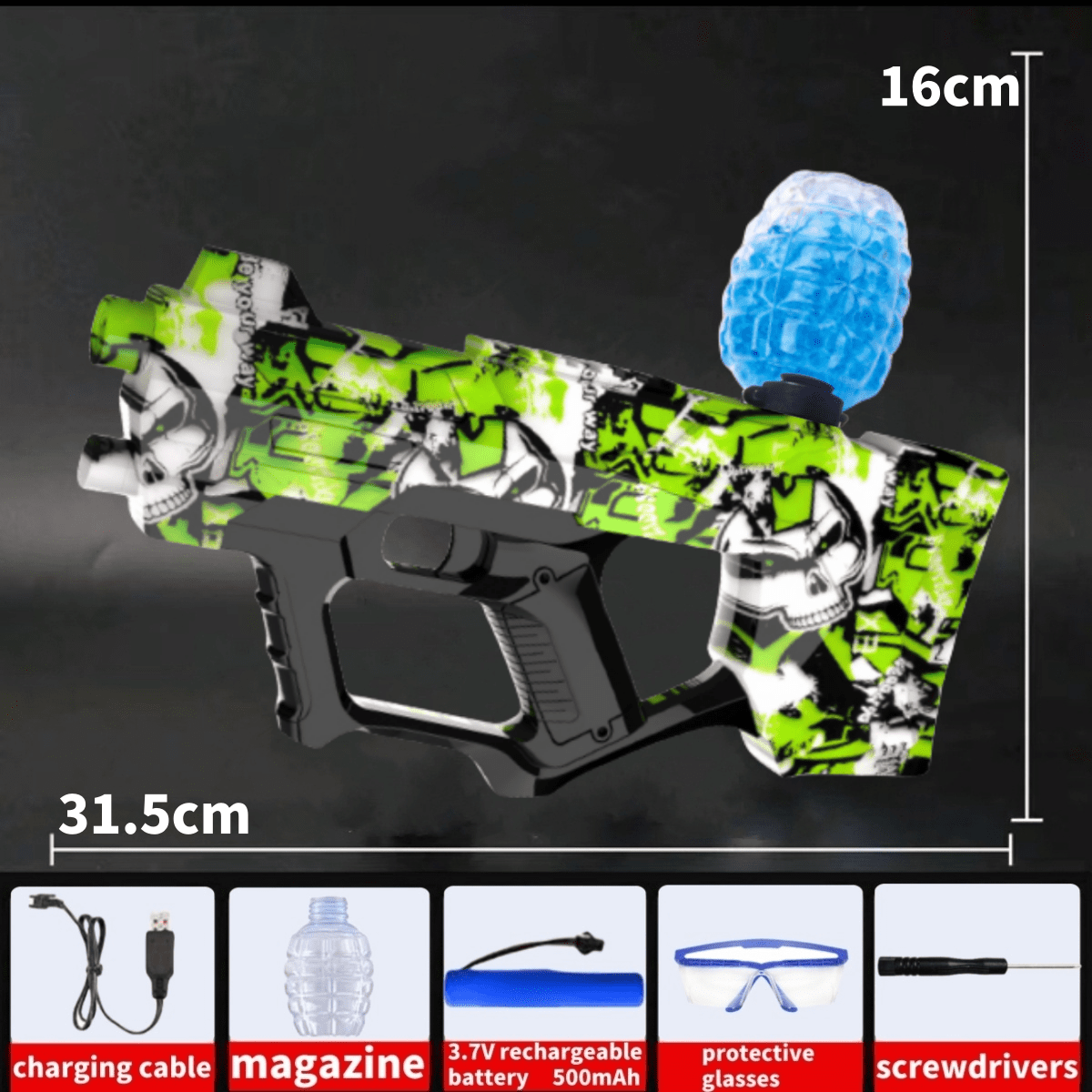 [USB Rechargeable Automatic Water Balloon Gun Shooting Toy] Electric ...