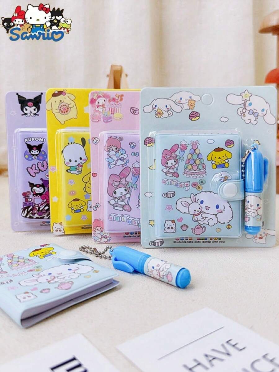Sanrio 2pcs Set Sanrio Cartoon Children Cute Notebook, Exercise Book ...
