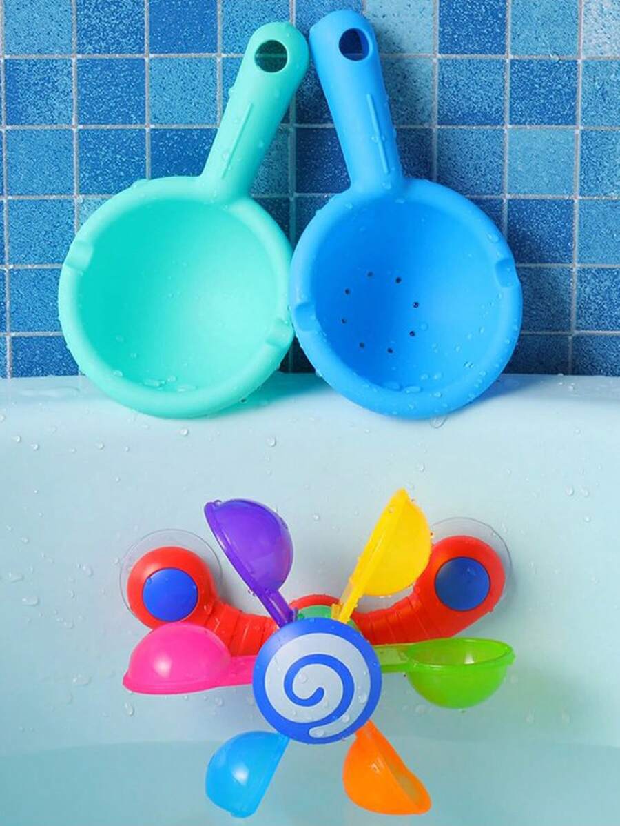 3pcs/Set Kids Colorful Pinwheel Rotating Bathing Toys, Fun Water Toys ...