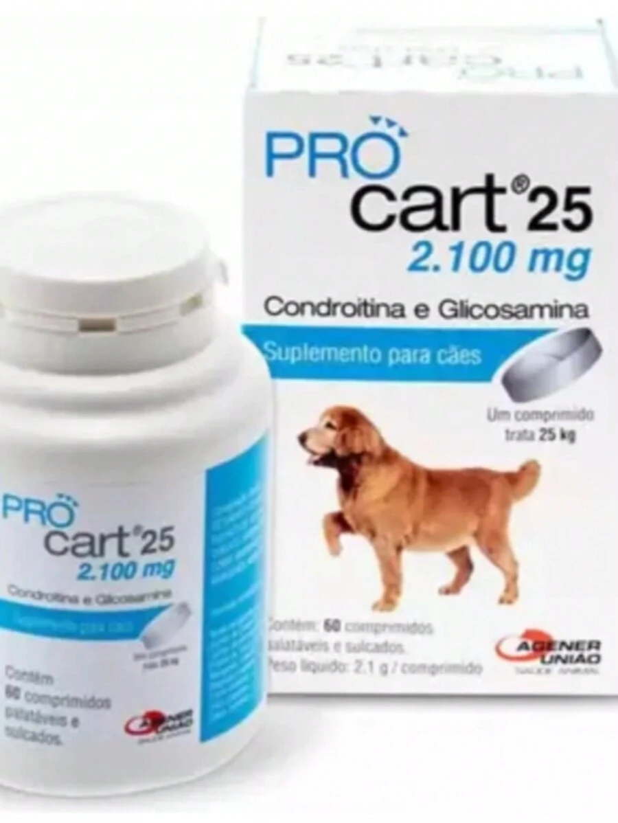 Procart 25 Chondroitin And Glucosamine 60 Tablets For Dogs Procart ...