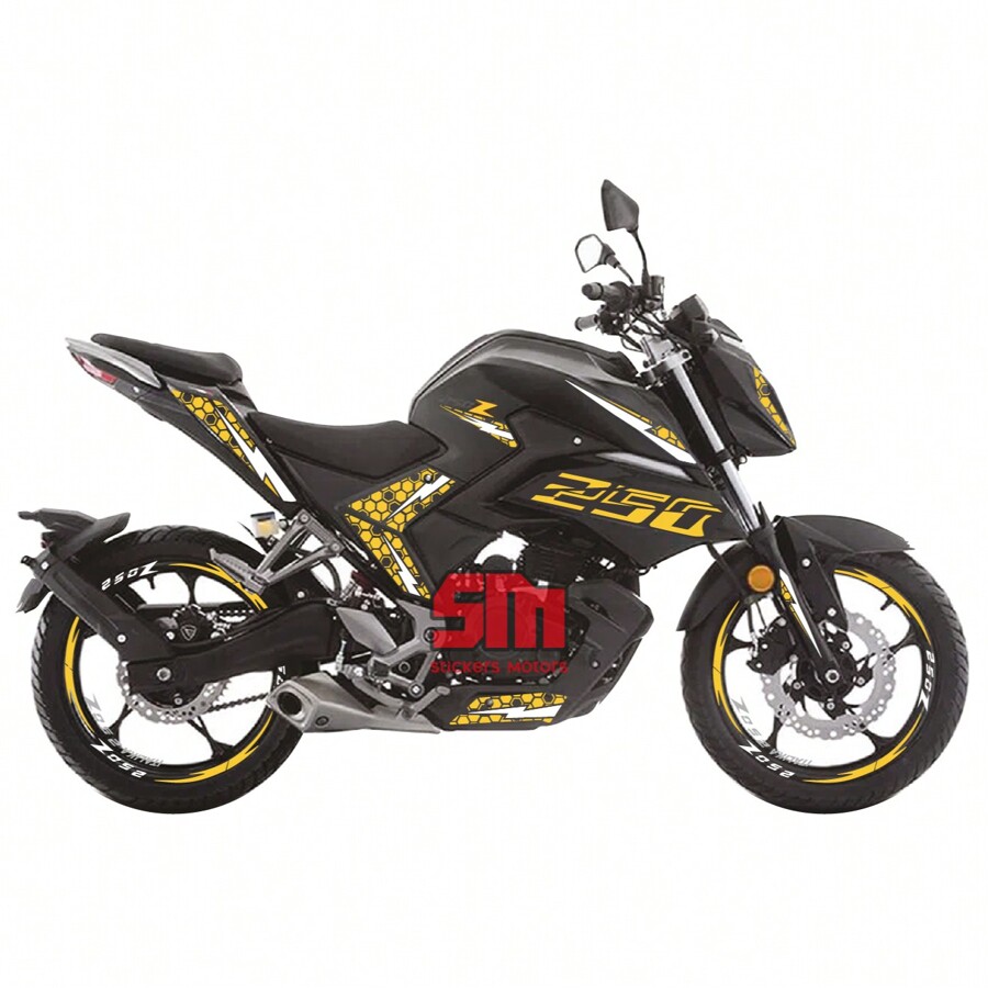 Kit Stickers Italika 250z Reflective Stickers For Lids And Rims For ...