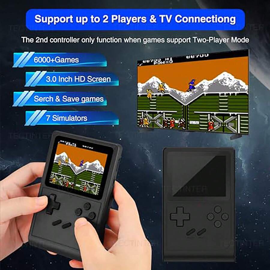 GB300 Handheld Game Console - 6000+ Retro Video Gaming Console Support ...
