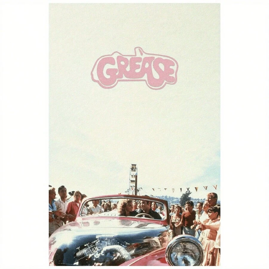 1PC Frameless Grease Movie Canvas Poster, Classic Film Art Print ...