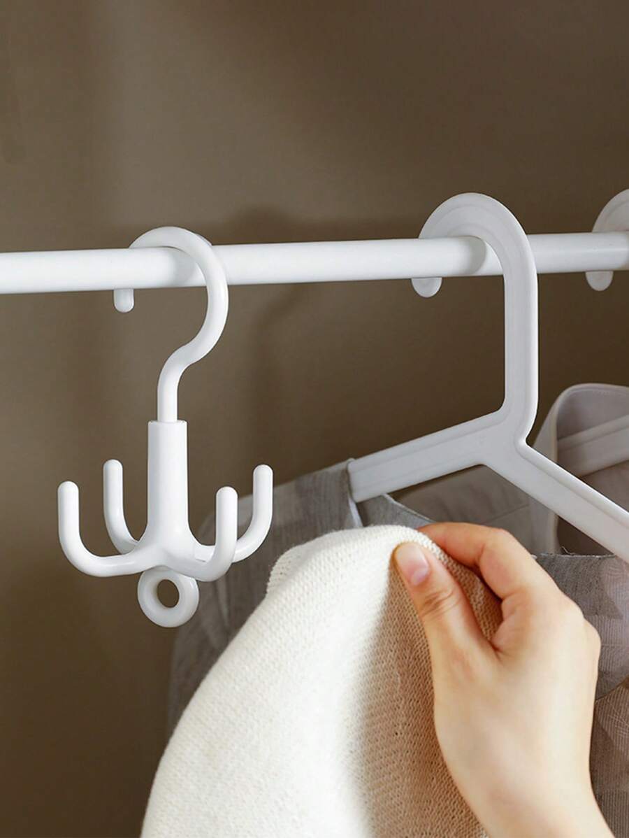 10pcs Four Claws Swivel Hooks Hole-Free Bag Tie Silk Scarf Scarf Coat ...