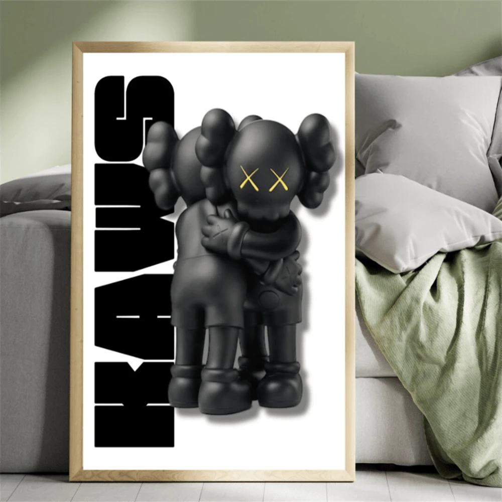 KAWS 1/3PCS For Home Decorations K-Kaw-Art Statue Poster Decorative ...